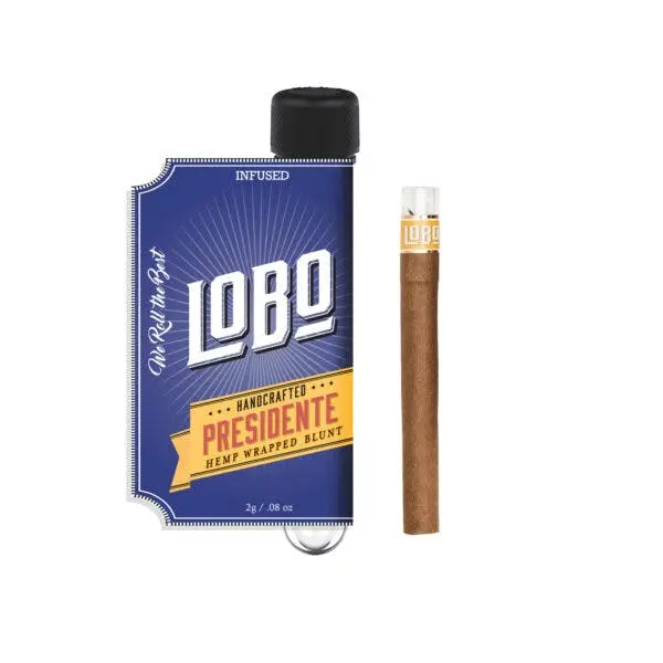 LOBO - PRE-ROLL - INFUSED BLUNT - PRESIDENTE - TRIANGLE MINTS