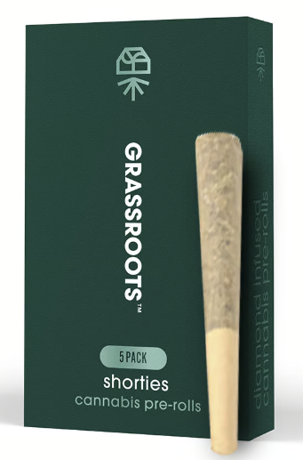 GRASSROOTS - SHORTIES - 5 PACK PRE-ROLLS - APOLLO 11
