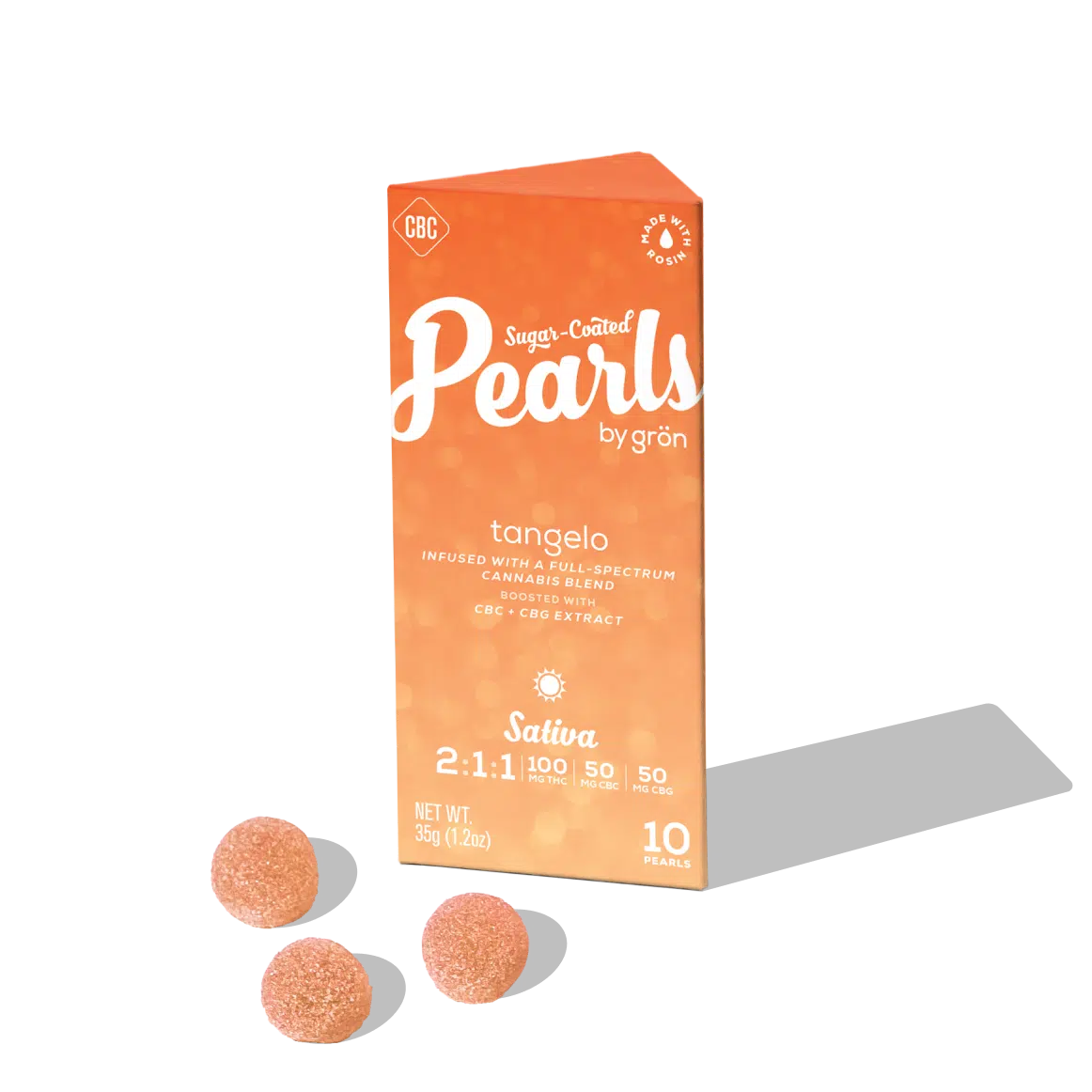 GRON - GUMMIES - PEARLS - 2:1:1 - TANGELO