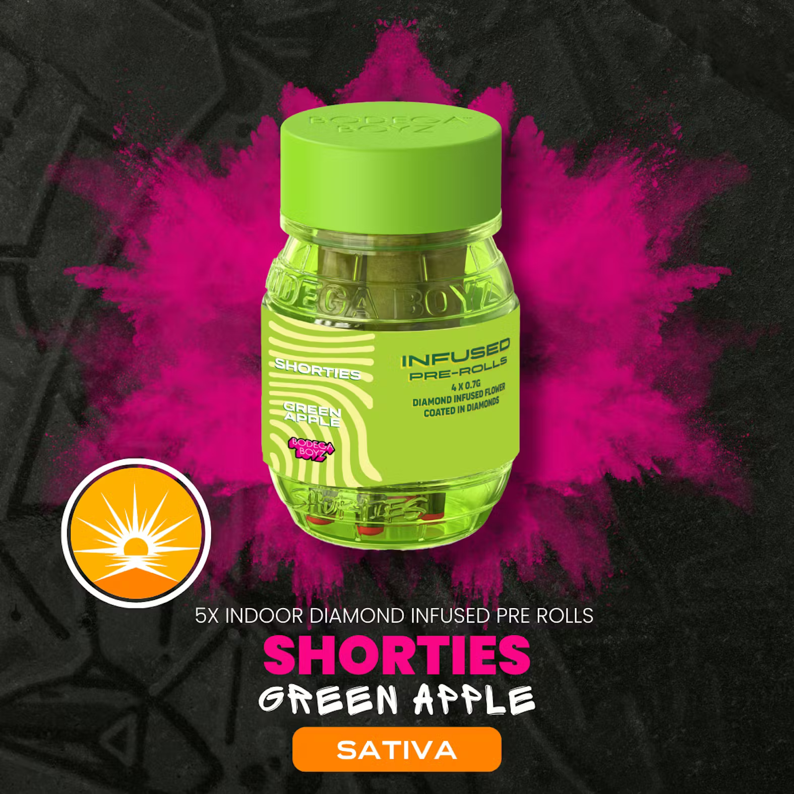 Sour Apple | Diamond Infused Shorties | 0.7g/4pk – Premium Cannabis ...
