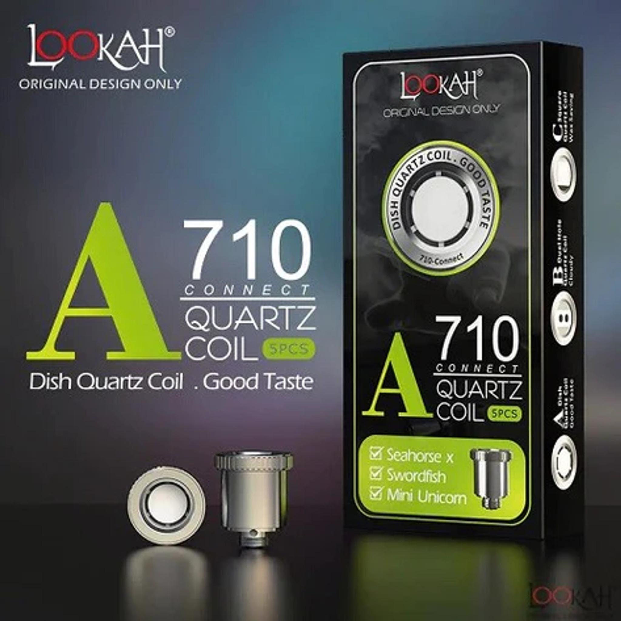 LOOKAH - LOOKAH 710 A REPLACEMENT QUARTZ COILS DRAGON EGG, MINI UNICORN