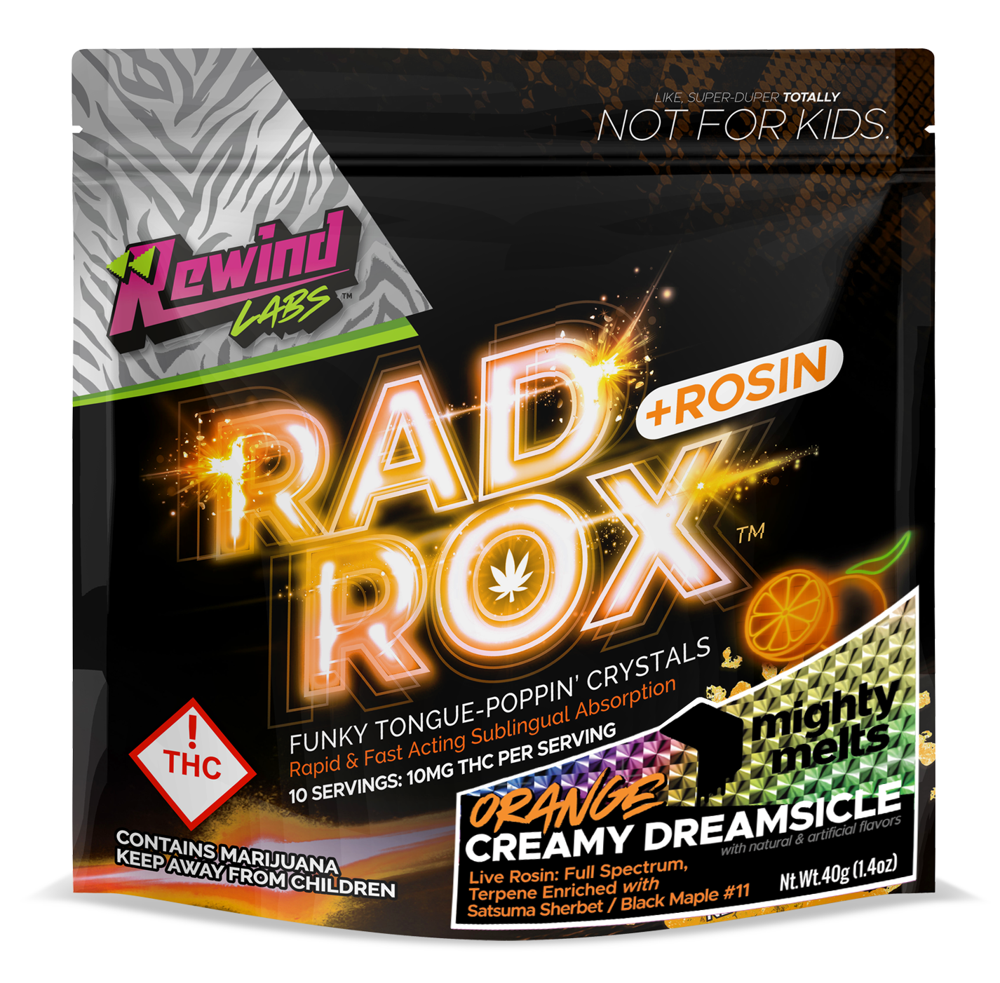 REWIND LABS - REWIND LABS - ORANGE CREAMSICLE - ROSIN RAD ROX - 100MG