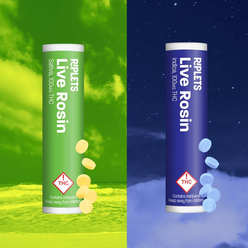 RIPPLE - INDICA - LIVE ROSIN RIPLETS - 100MG