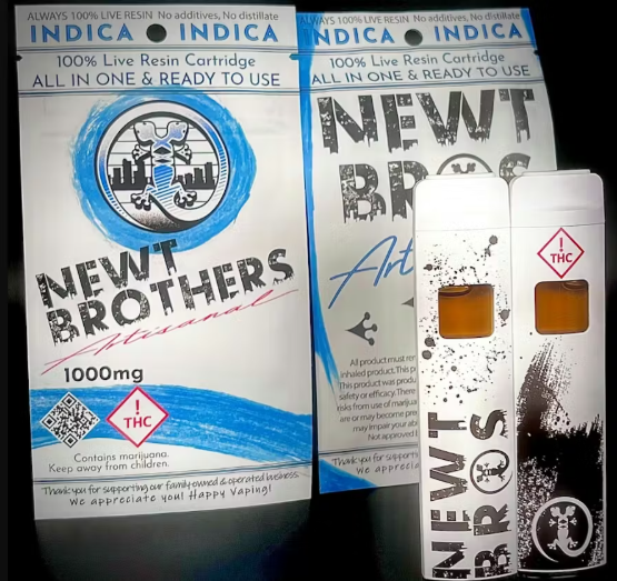 NEWT BROS - NEWT BROS - INDICA - LIVE RESIN AIO - 1G