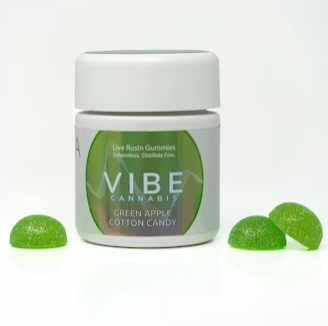 VIBE - VIBE | Green Apple Cotton Candy Solventless Gummies | 250mg