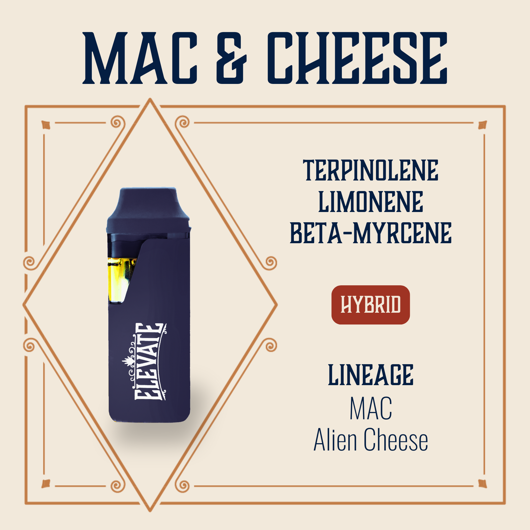 ELEVATE - Elevate | Mac & Cheese Min-E-Bar | 0.5g
