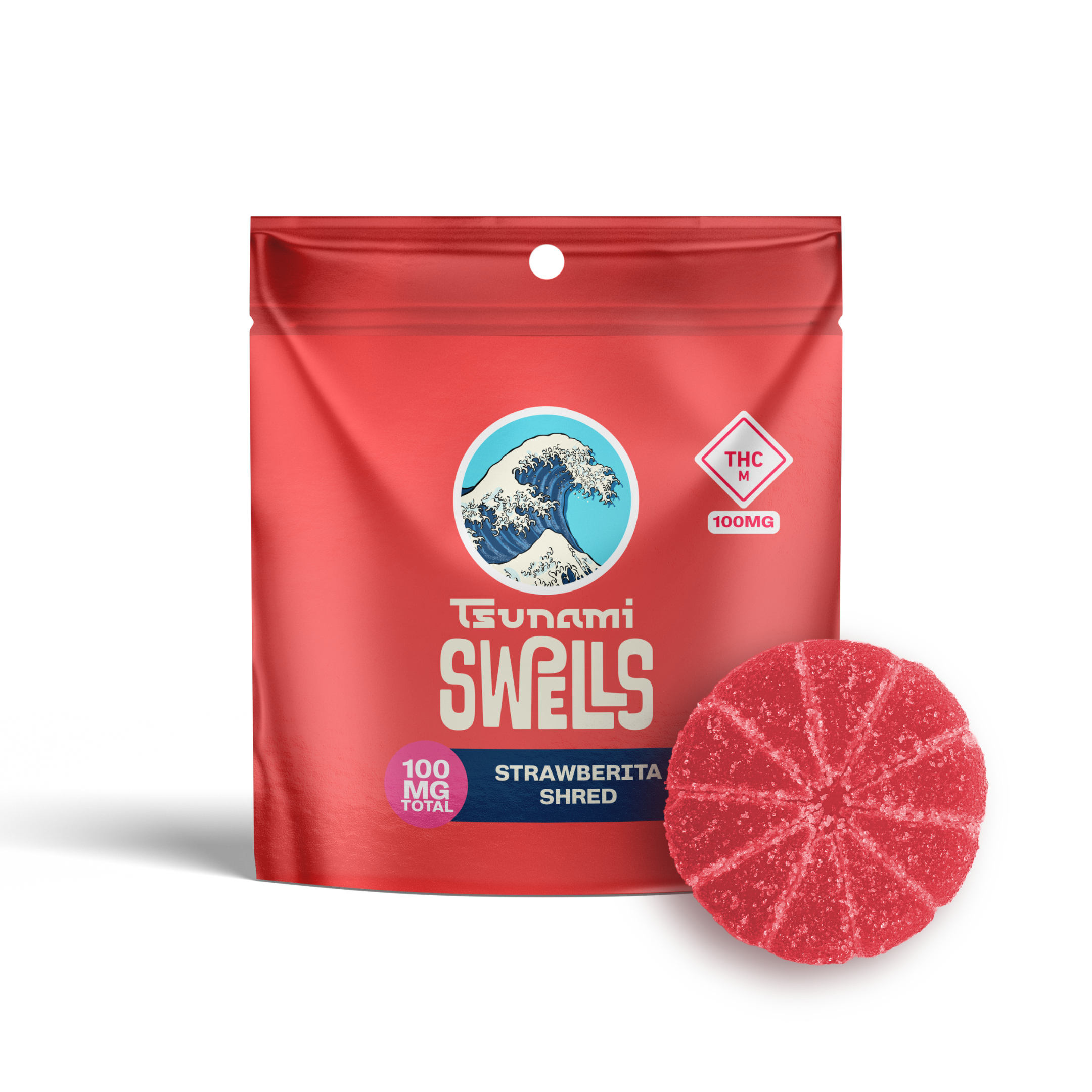 TSUNAMI - Tsunami | Strawberita Shred Swell Gummy | 100mg