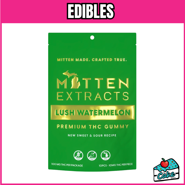 Shop MITTEN EXTRACTS 200MG GUMMIES 10 PACK- WATERMELON | The Cake House ...