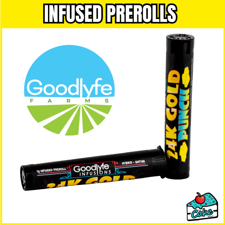 Shop GOODLYFE | 1G INFUSED PREROLL | 24K GOLD PUNCH | The Cake House ...