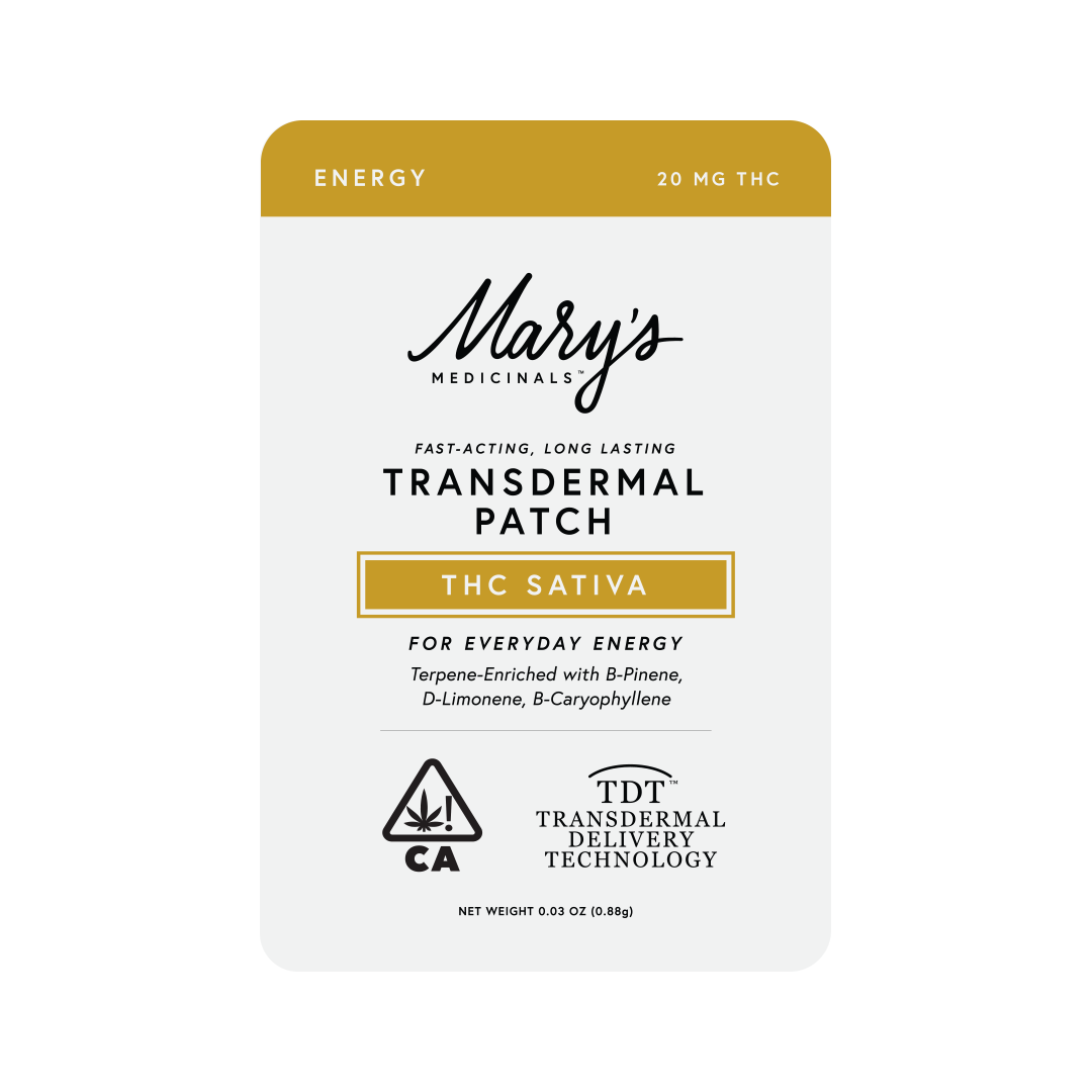 MARY'S MEDICINALS - TRANSDERMAL THC PATCH - ENERGY