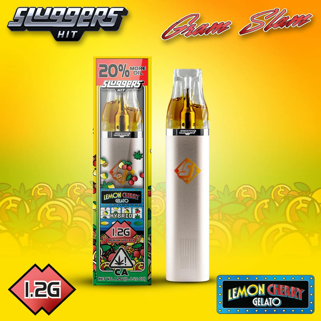SLUGGERS, 1.2G AIO (H), LEMON CHERRY GELATO – Premium Cannabis Products ...