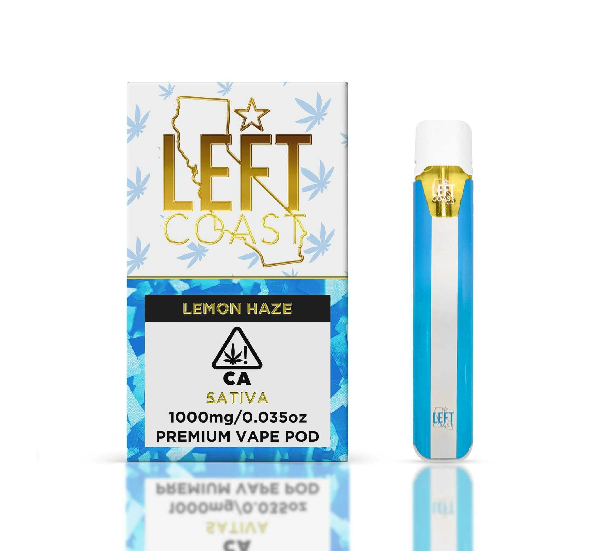 LEFT COAST, 1.0G POD (S), LEMON HAZE – Premium Cannabis Products Near Me