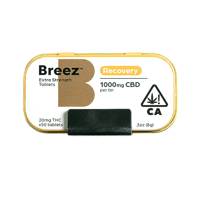 BREEZ - CBD RECOVERY TABLET 1000mg - 50 Pack