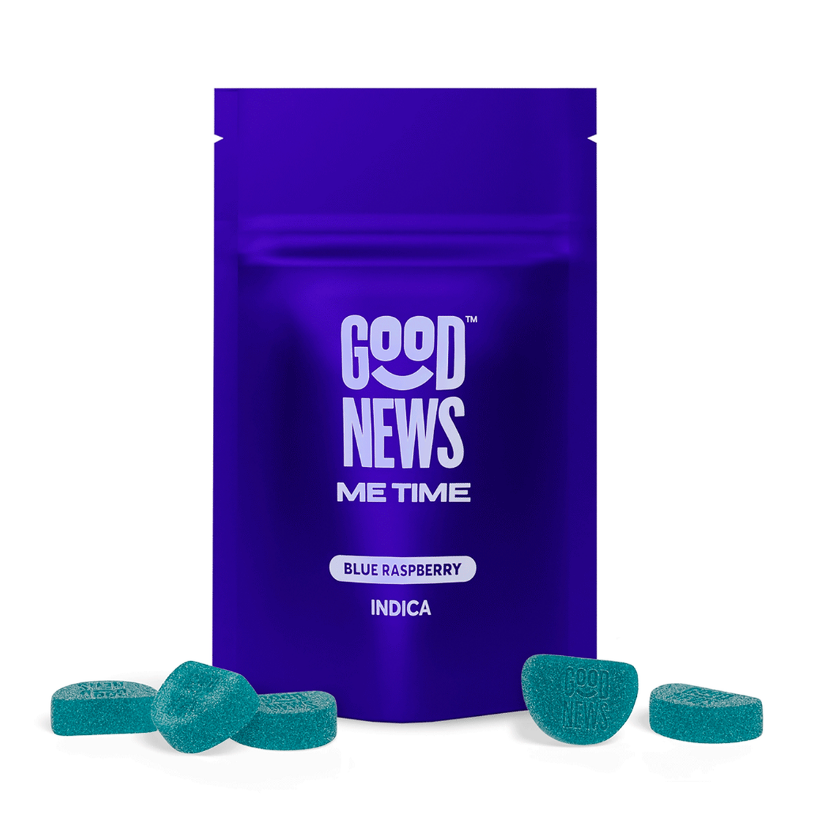 GOOD NEWS - GUMMY | ME TIME BLUE RASPBERRY | 100MG | 10MG
