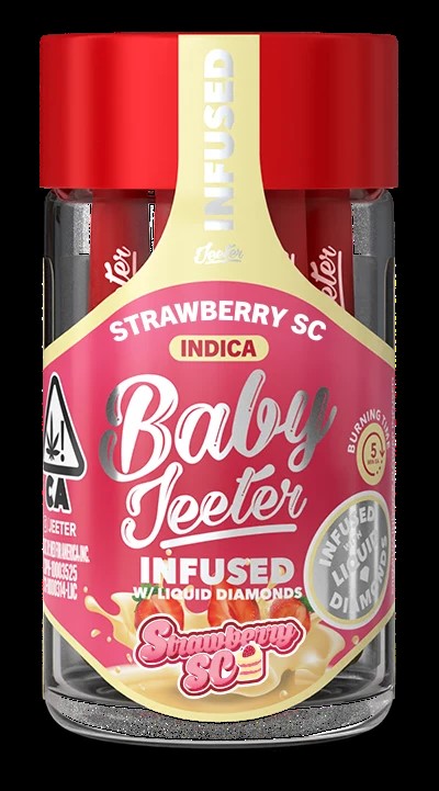 Cannabis 21+ | Baby Jeeters Infused Pre-roll 5 Pack 2.5g Strawberry ...