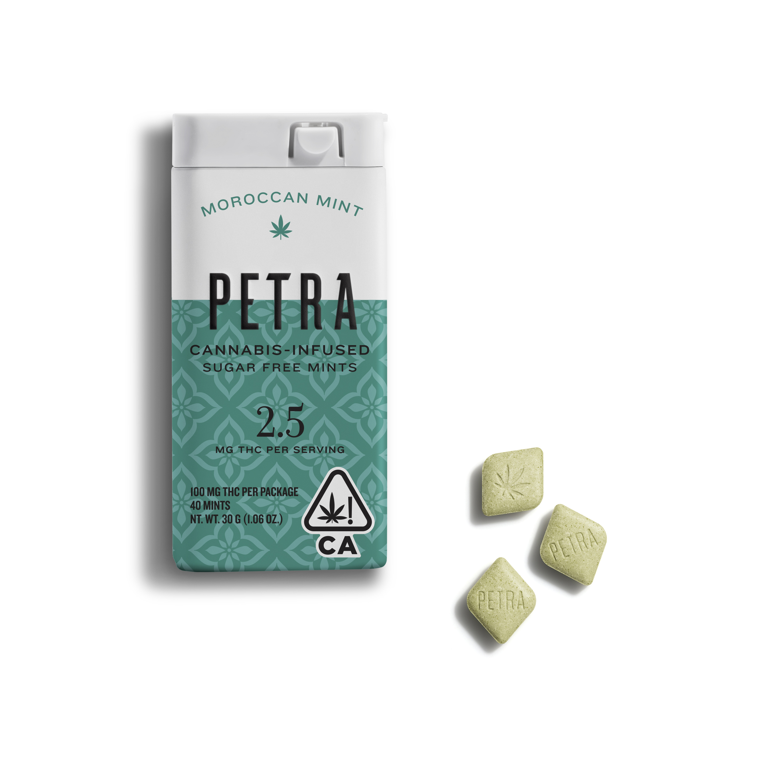 KIVA - PETRA MINTS MOROCCAN MINT 100MG