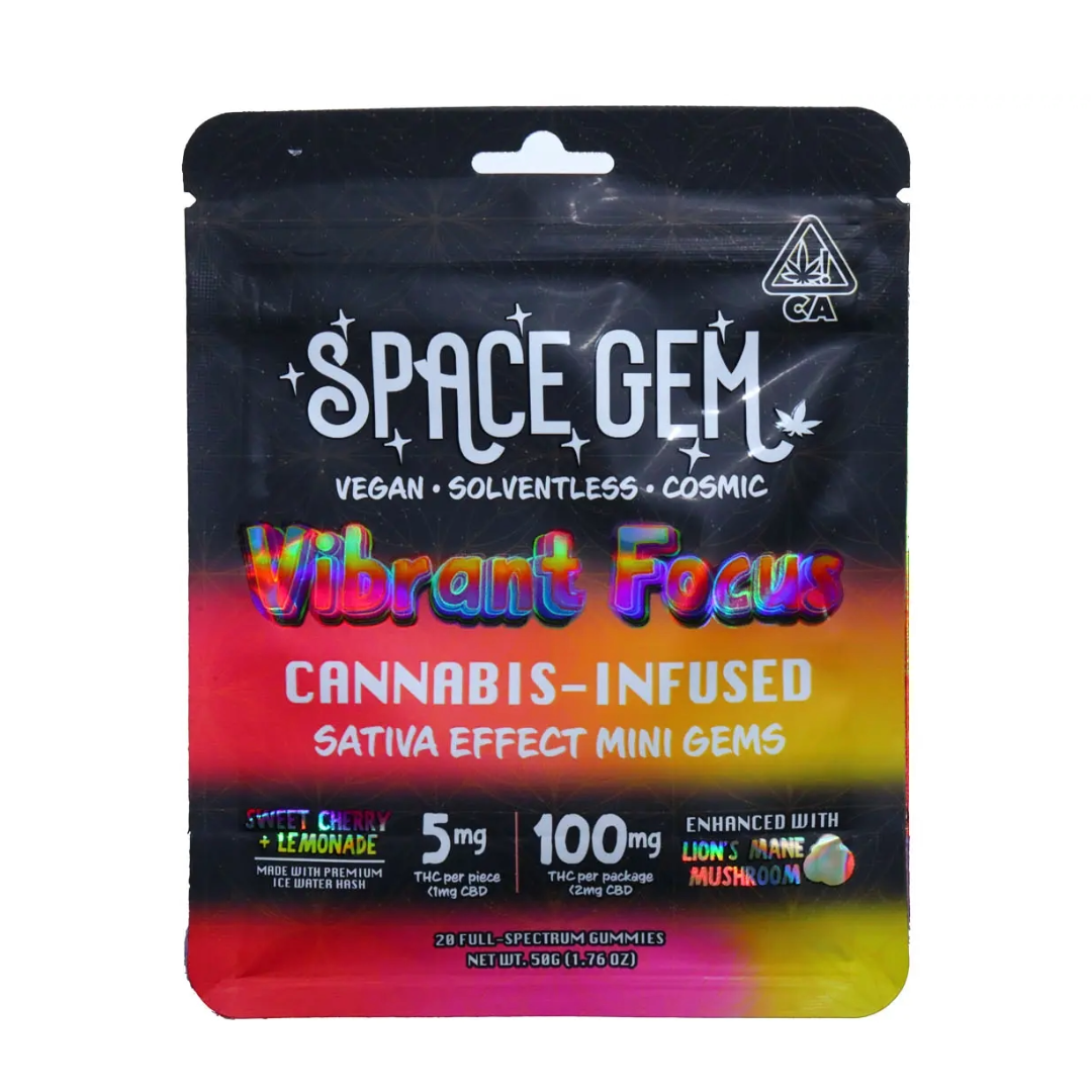 SPACE GEM - MINI GEMS - VIBRANT FOCUS SWEET CHERRY + LEMONADE 100MG