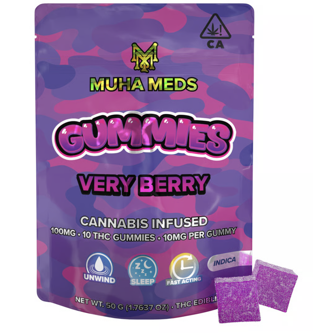 MUHA MEDS | GUMMIES | VERY BERRY | 100MG – Premium Cannabis Products ...