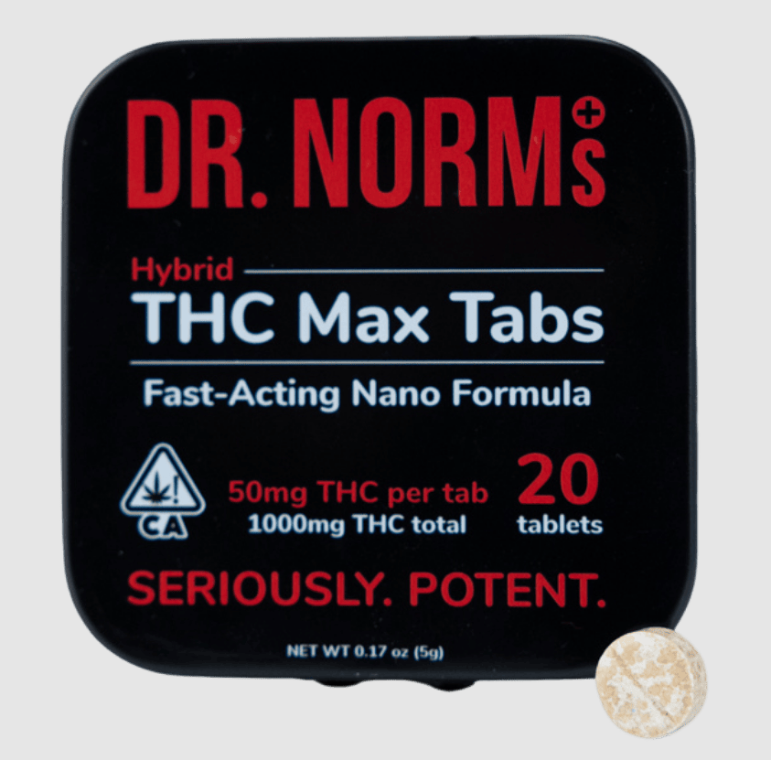DR. NORMS | TABLETS | THC MAX | 1000MG | 20CT – Premium Cannabis ...