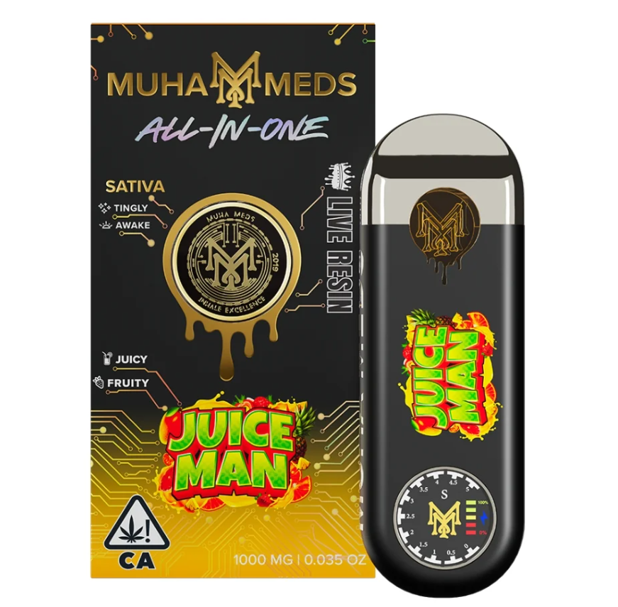 MUHA MEDS | AIO | LIVE RESIN | JUICE MAN | 1G (S) – Premium Cannabis ...