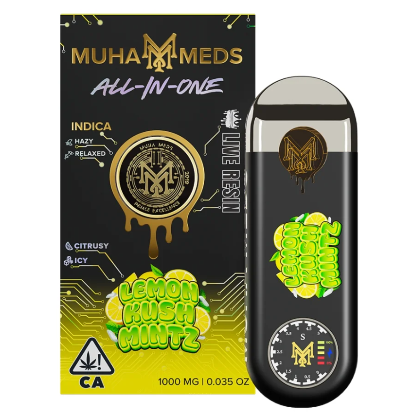 MUHA MEDS | AIO | LEMON KUSH MINTZ | 1G (I) – Premium Cannabis Products ...