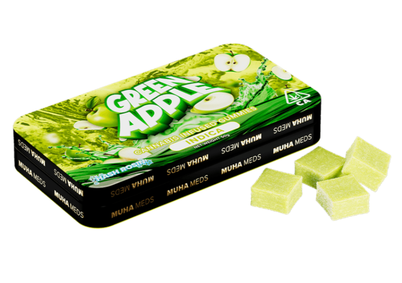 MUHA MEDS | HASH ROSIN | GUMMIES | GREEN APPLE | 100mg – Premium ...