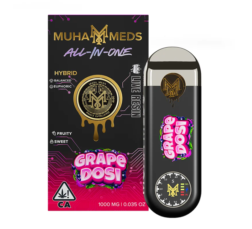 MUHA MEDS | AIO | GRAPE DOSI | 1G (H) – Premium Cannabis Products Near Me