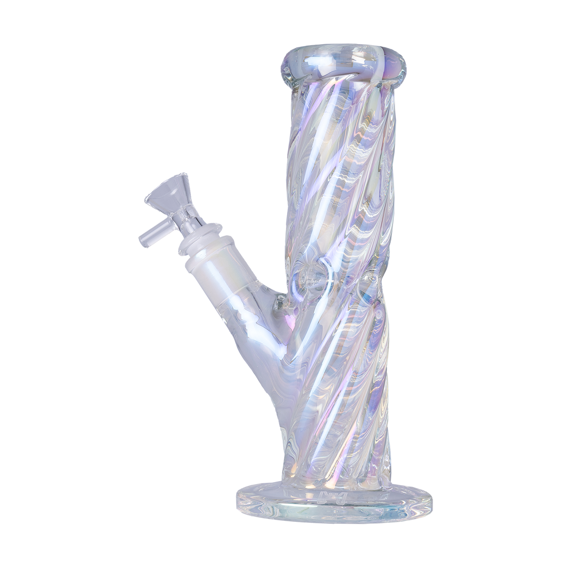 HUMAN GRADE - Twisted Iridescent Tube 9"