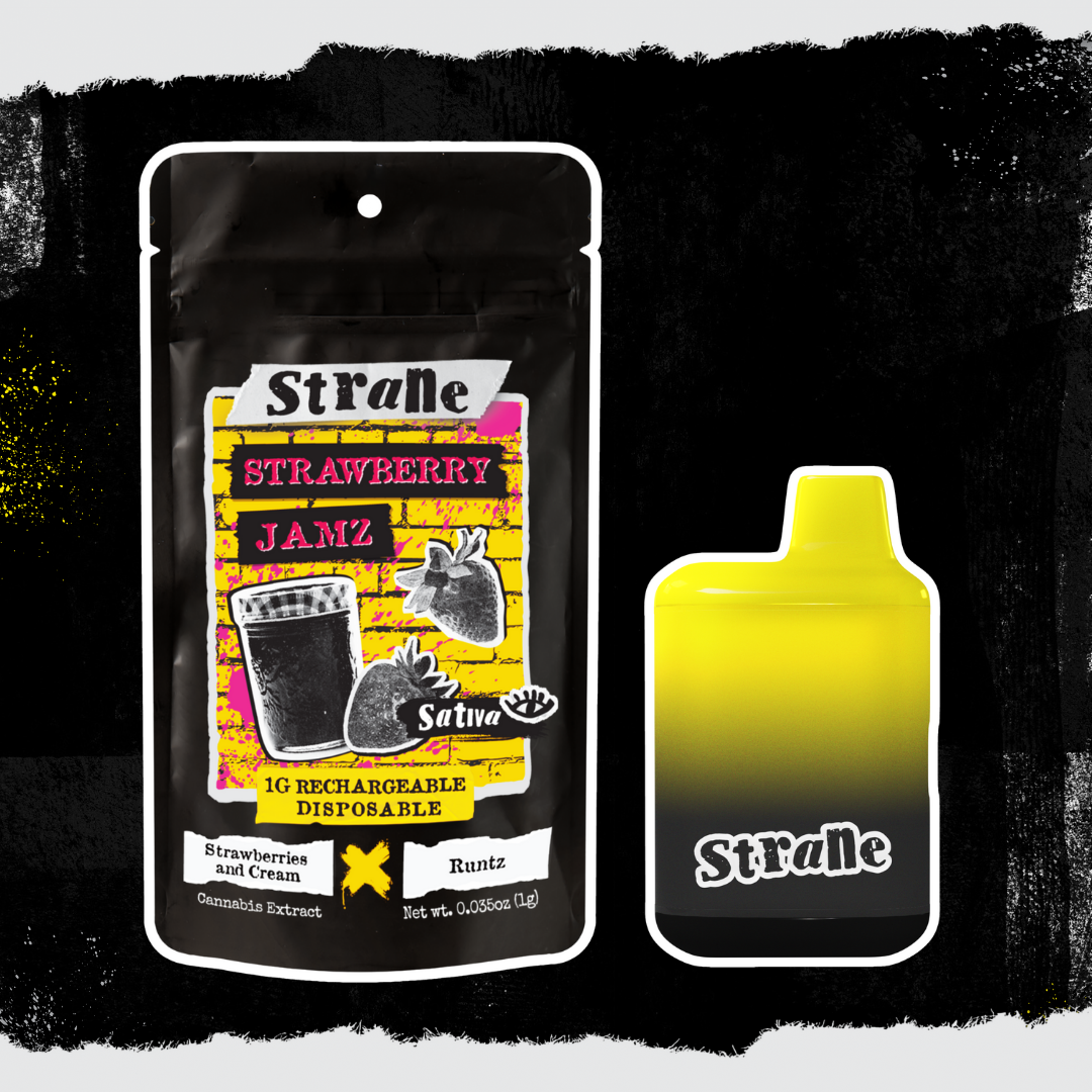 STRANE - Strawberry Jamz | Disposable Distillate Vape - 1 g
